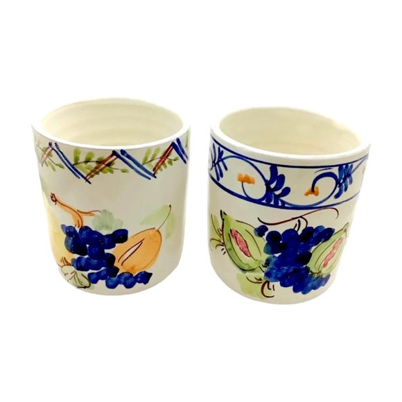 Rosanna | Dining | Rosanna Italy Coffee Tea Mugs Set Of Two Fruit Food ...